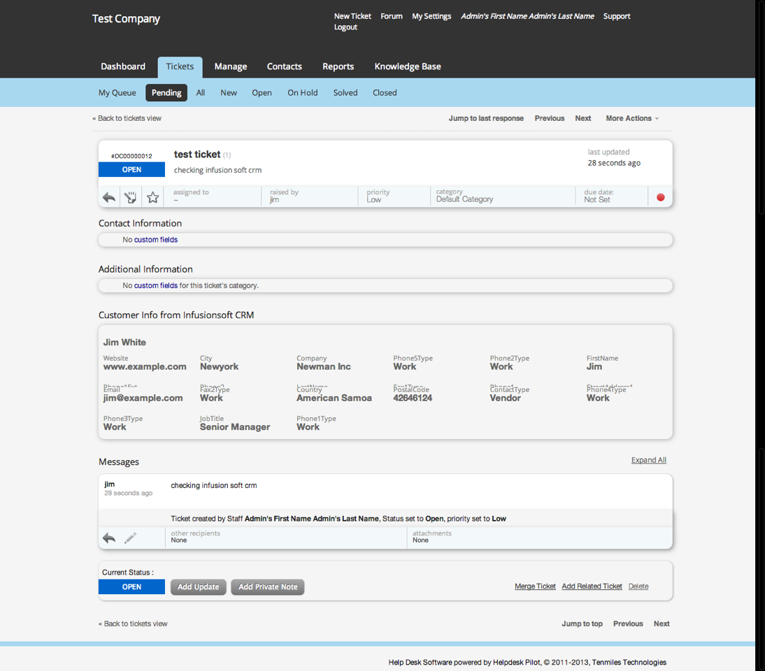 Enable Integration with Infusionsoft - HappyFox Support