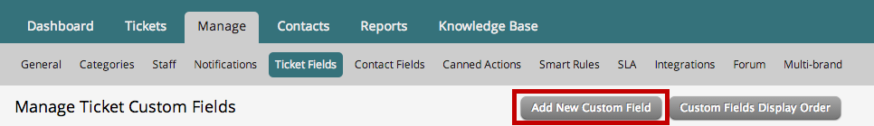 Handling ticket custom fields - HappyFox Support